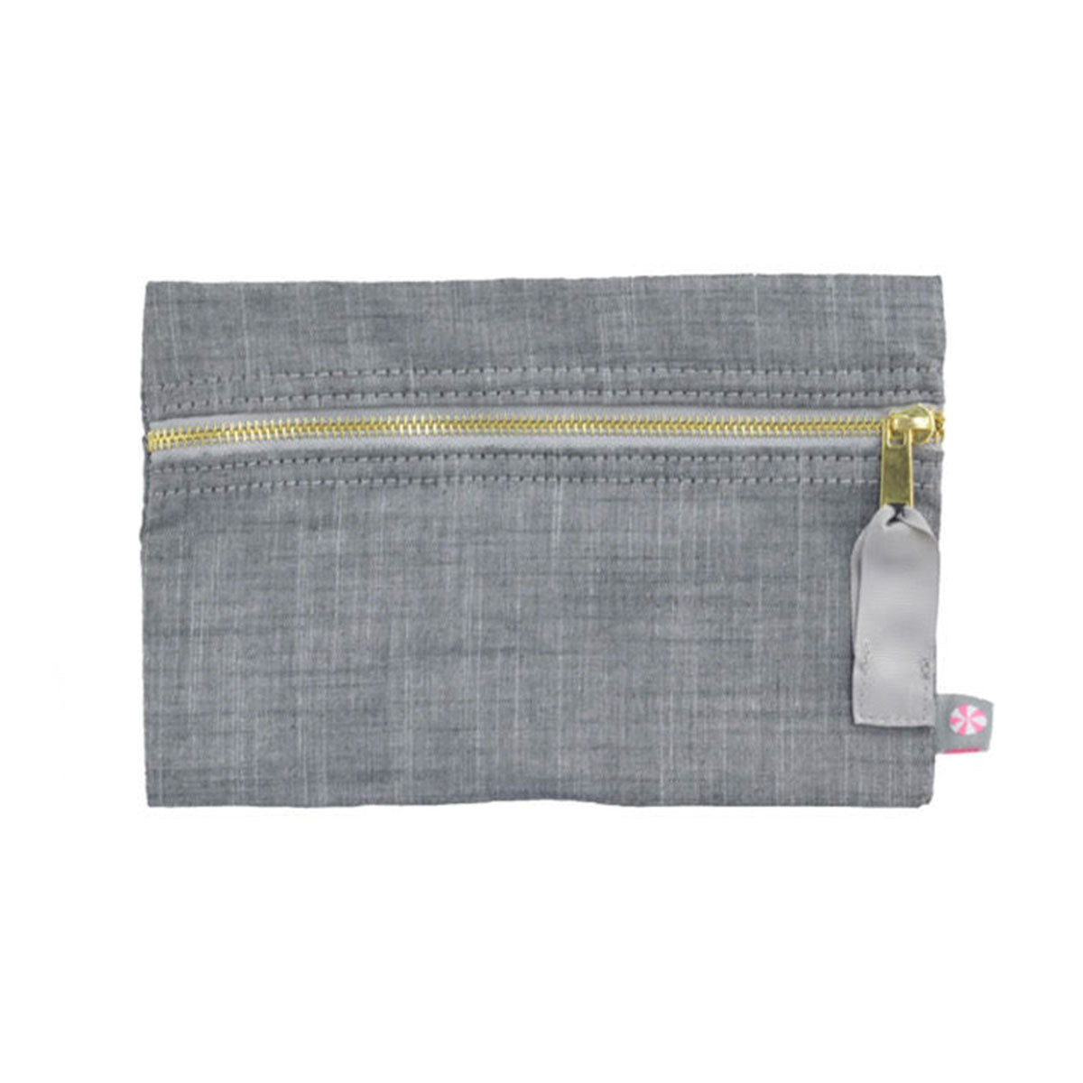 Cosmo Pouch - Grey Chambray – HipMonkeys